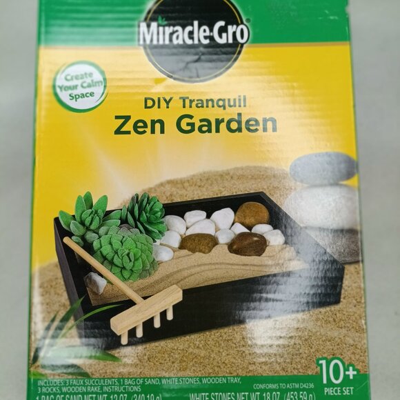miracle-gro | Other | Miracle Grow Diy Tranquil Zen Garden For Creative ...